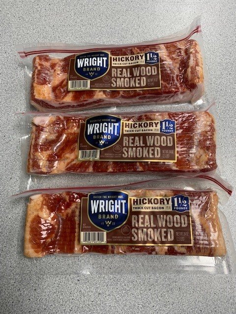 Hickory Smoked Thick Cut Bacon (3/1.5 LB. Packs) | Valu Foods